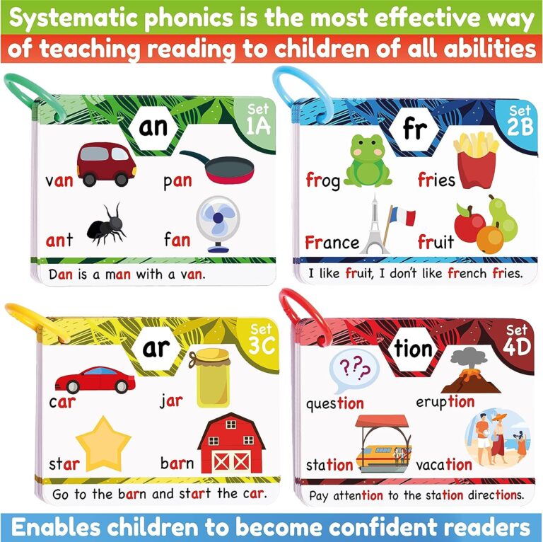 Learn to Read in 20 Phonic Stages with Flashcards - Mom and More