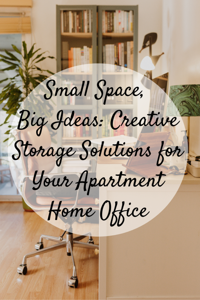 Small Space, Big Ideas: Creative Storage Solutions for Your Apartment ...