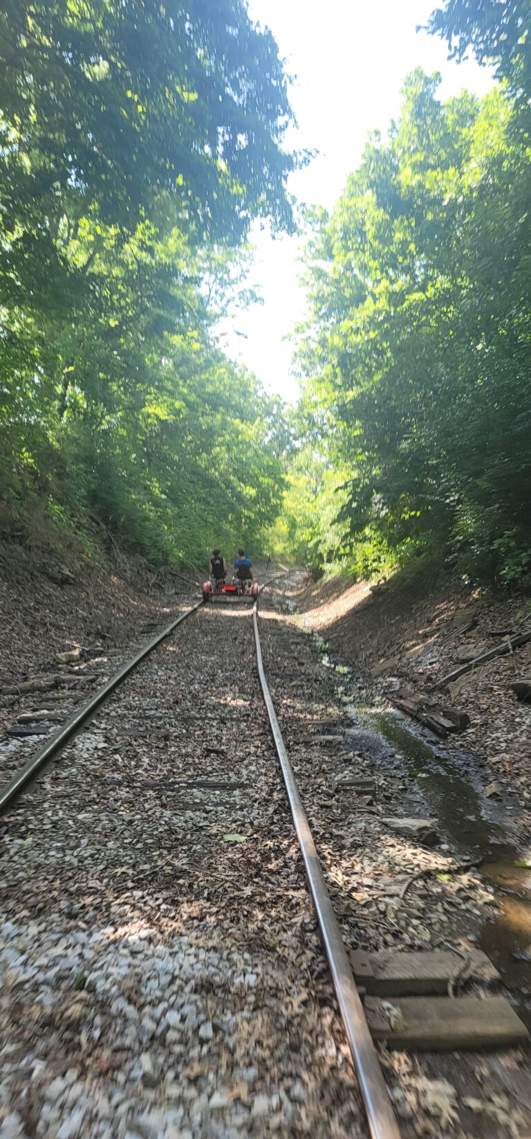 Riding on Train Tracks Through Kentucky with Rail Explorers - Mom and More